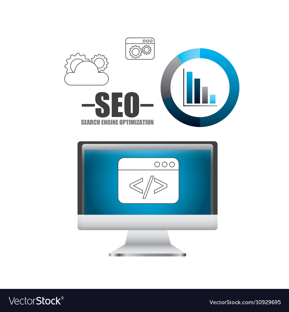 Search engine optimization icons Royalty Free Vector Image