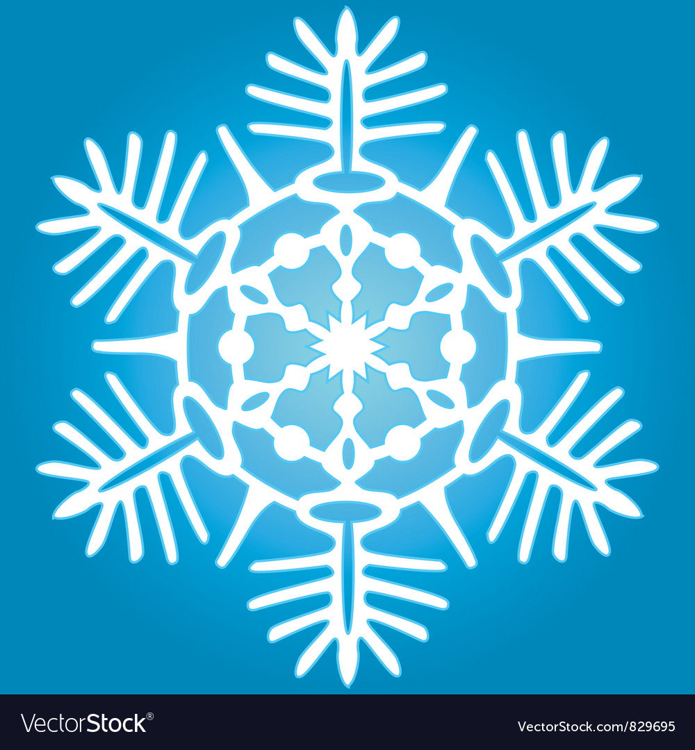 Snowflake Royalty Free Vector Image - VectorStock