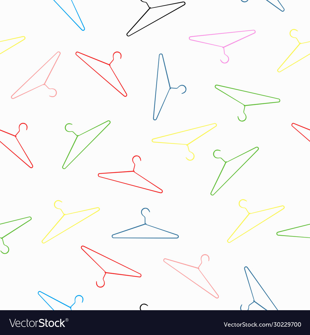 Hangers pattern Royalty Free Vector Image - VectorStock