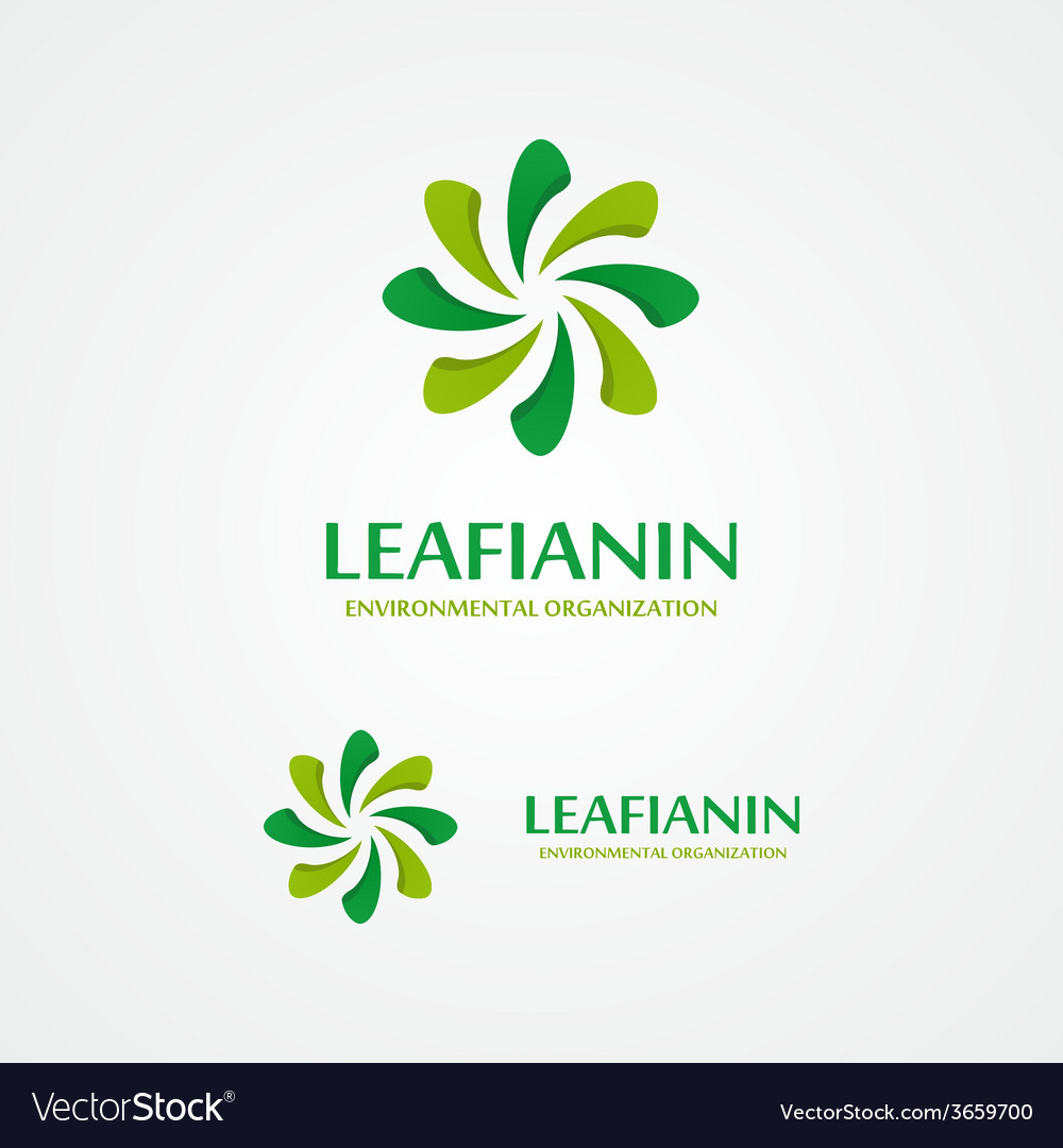 Leaf logo Royalty Free Vector Image - VectorStock