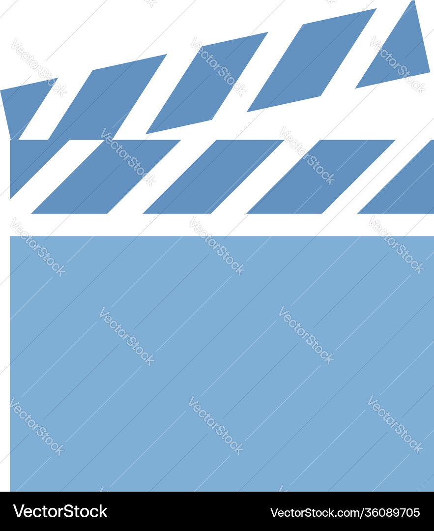 Movie board on white background Royalty Free Vector Image