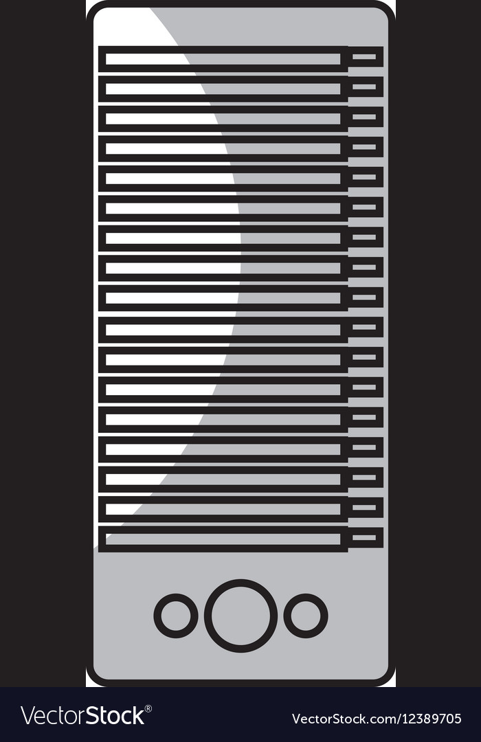 Server tower isolated icon Royalty Free Vector Image