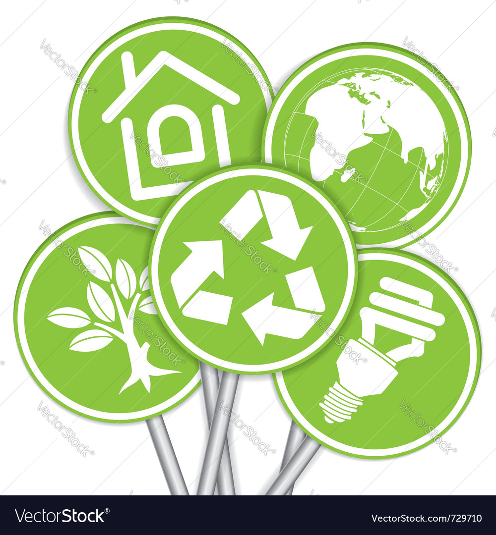 Environment icon tree Royalty Free Vector Image