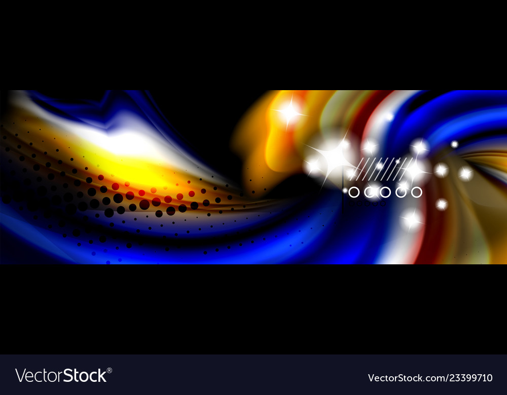 Fluid liquid wave pattern Royalty Free Vector Image