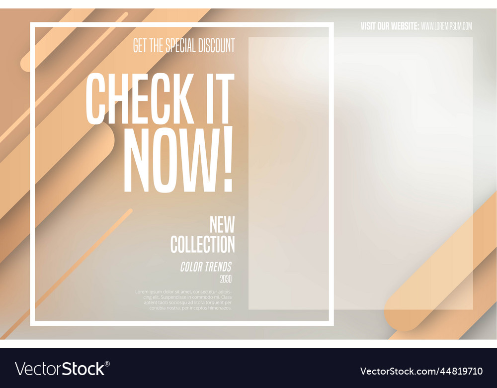 New collection banner template design Royalty Free Vector New collection banner template design Royalty Free Vector