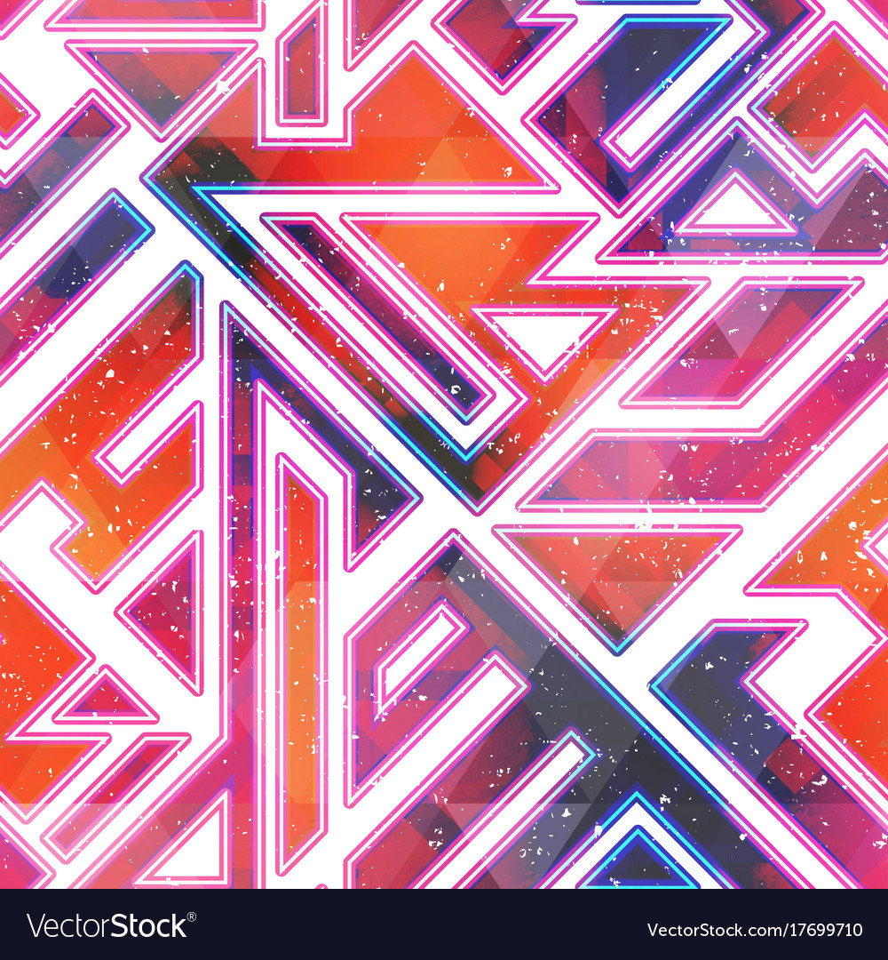 Red technological seamless pattern Royalty Free Vector Image