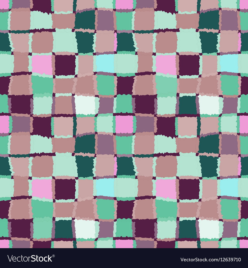 Seamless geometric mosaic pattern rectangles Vector Image