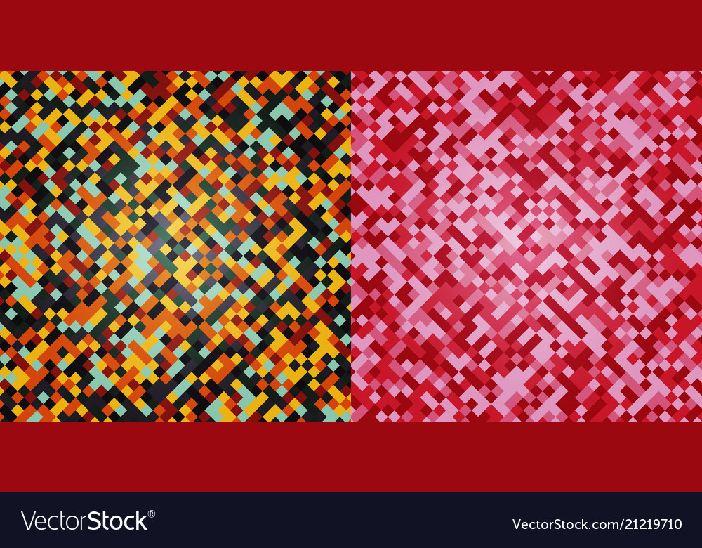 Set of abstract triangle pattern background Vector Image