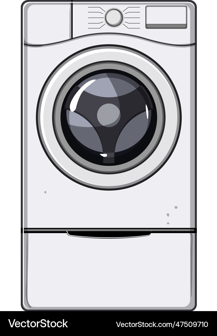 Washer washing machine cartoon Royalty Free Vector Image