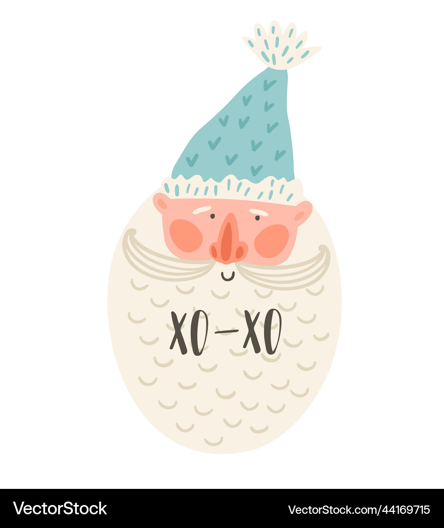 Cute santa isolated design Royalty Free Vector Image