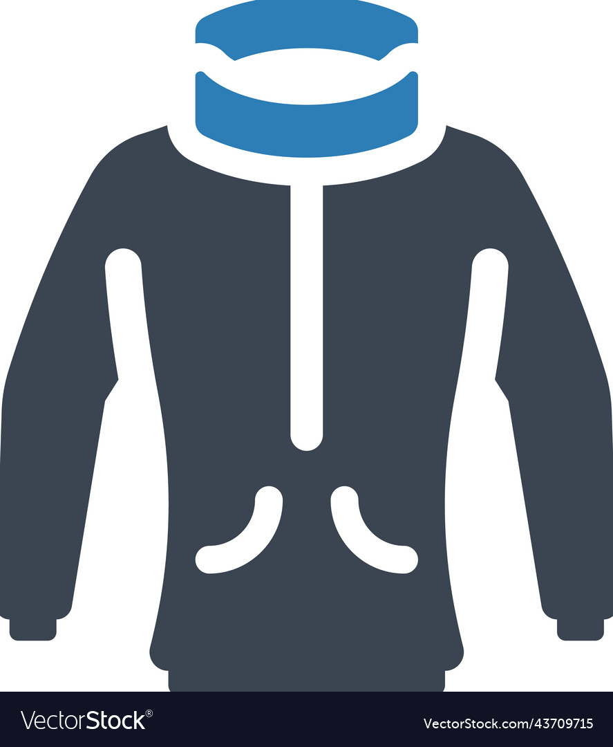 Down jacket icon Royalty Free Vector Image - VectorStock