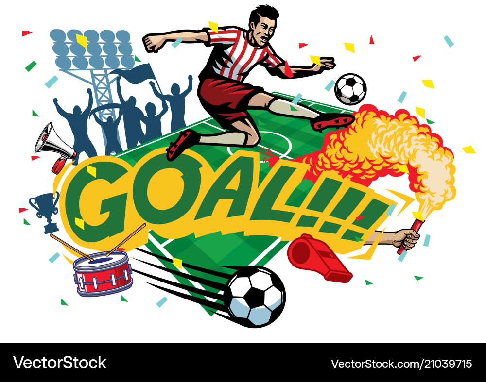 Football design set Royalty Free Vector Image - VectorStock