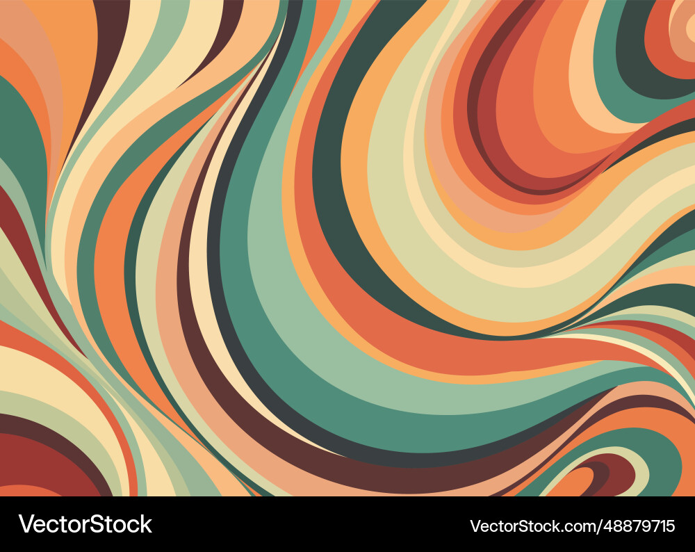 Retro background with colorful stripes Royalty Free Vector
