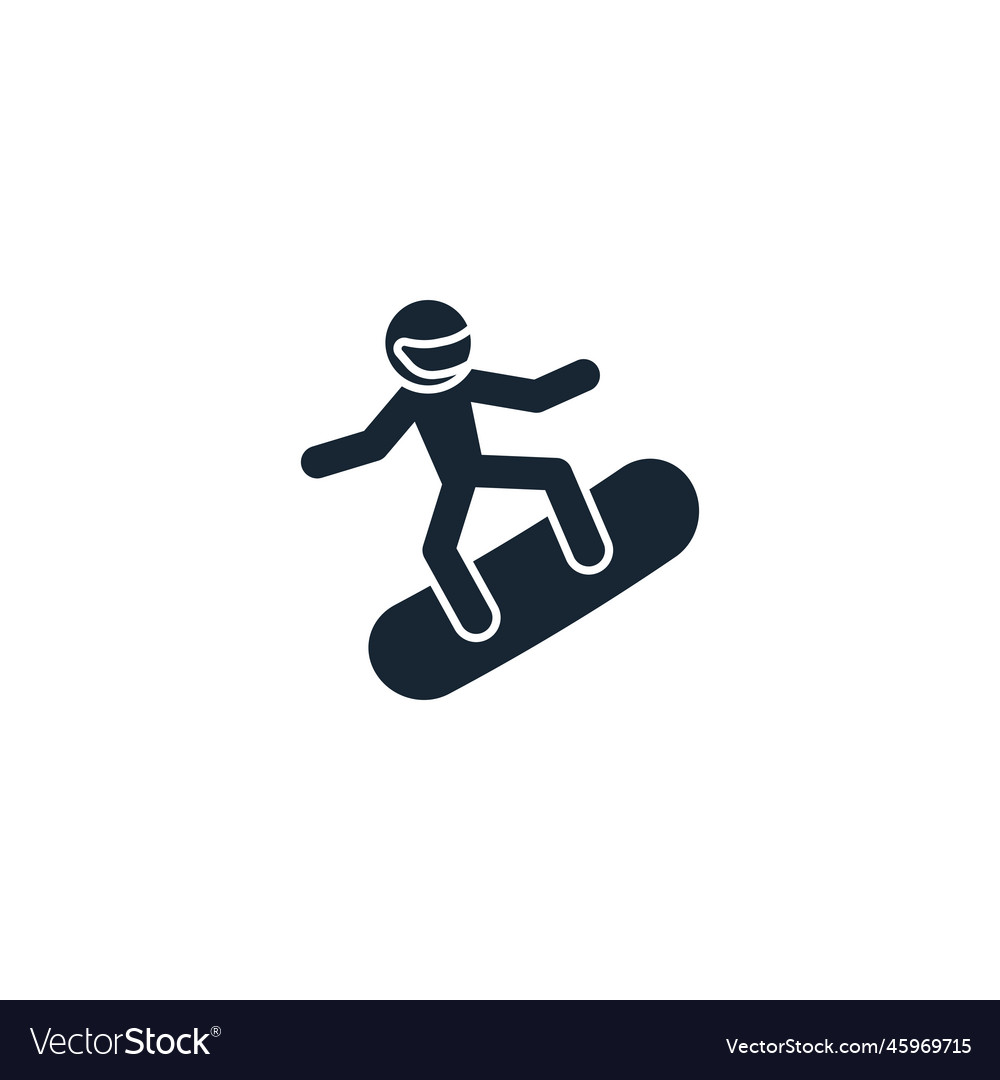 Snowboarding creative icon from sport icons Vector Image