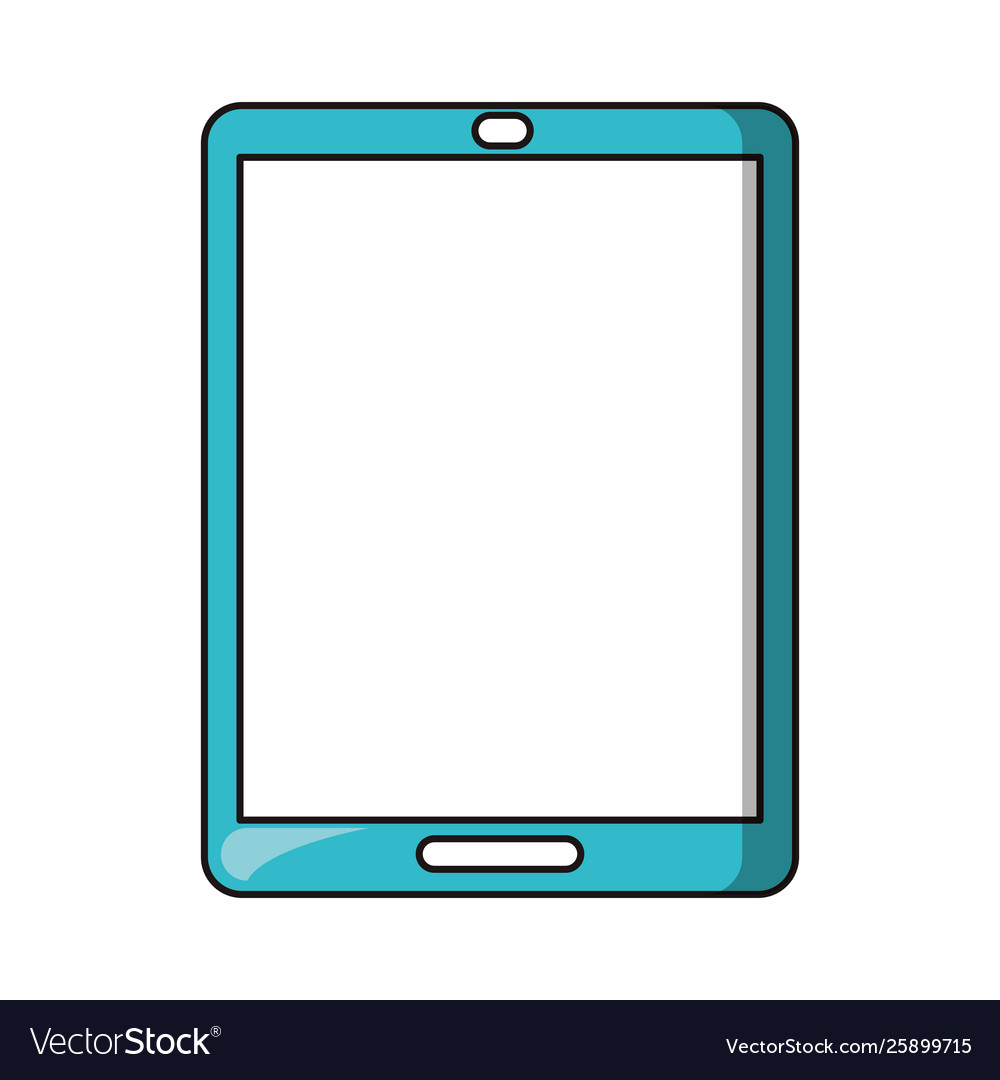 Tablet blank screen mobile computer technology Vector Image