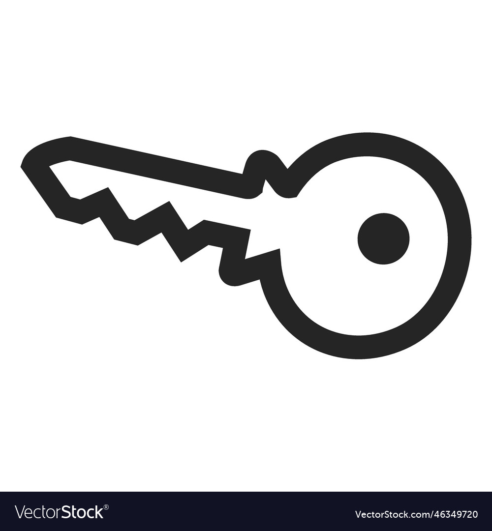 Basic key icon Royalty Free Vector Image - VectorStock