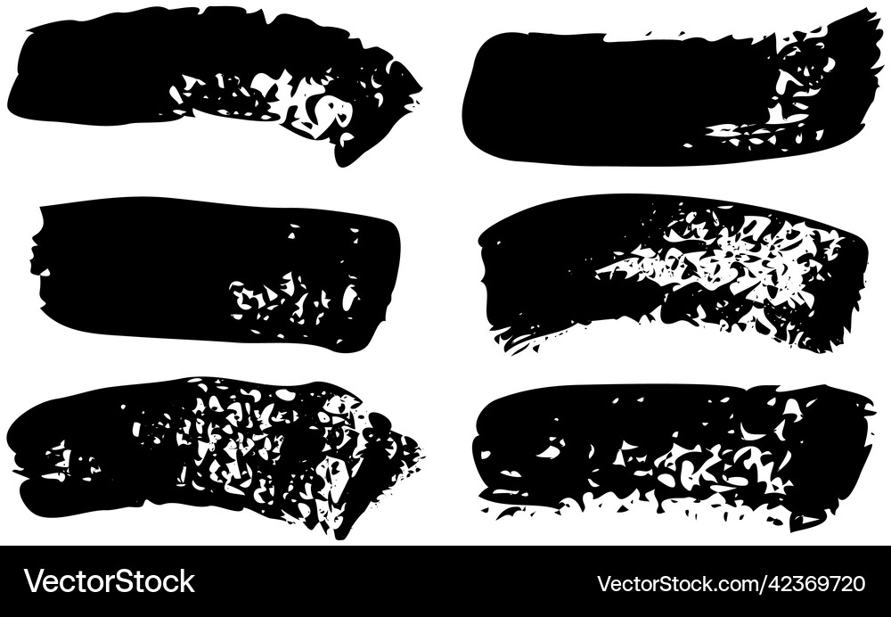 Decoration template brush strokes for design Vector Image