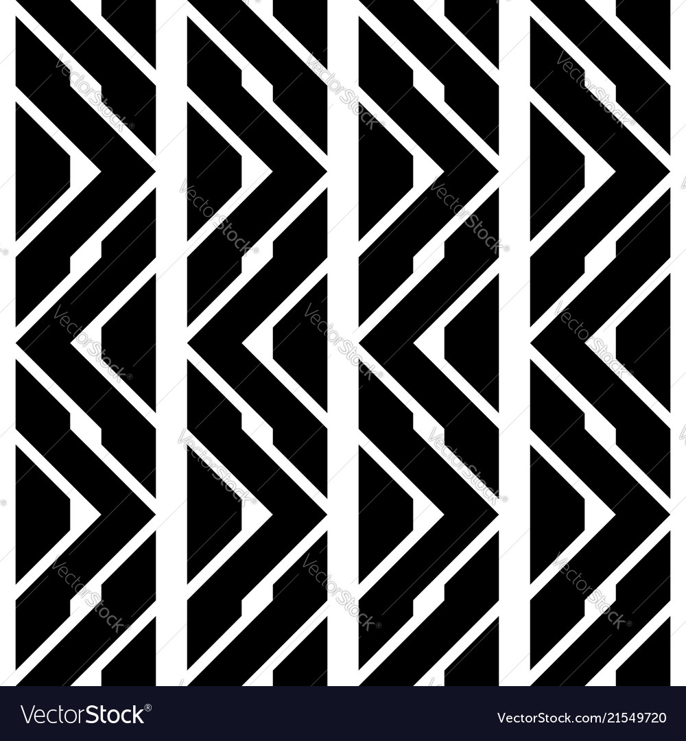 Design seamless monochrome zigzag pattern Vector Image