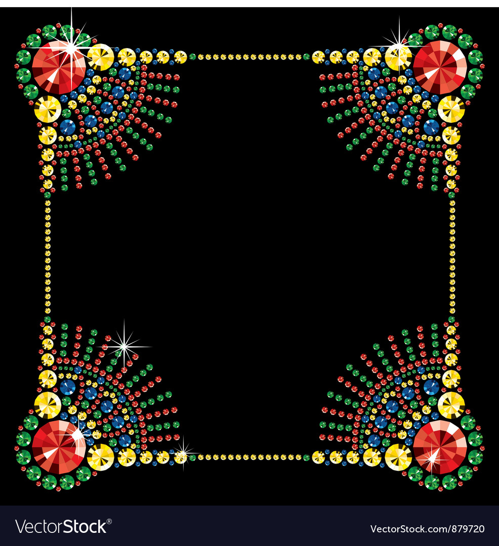 Diamond frame Royalty Free Vector Image - VectorStock