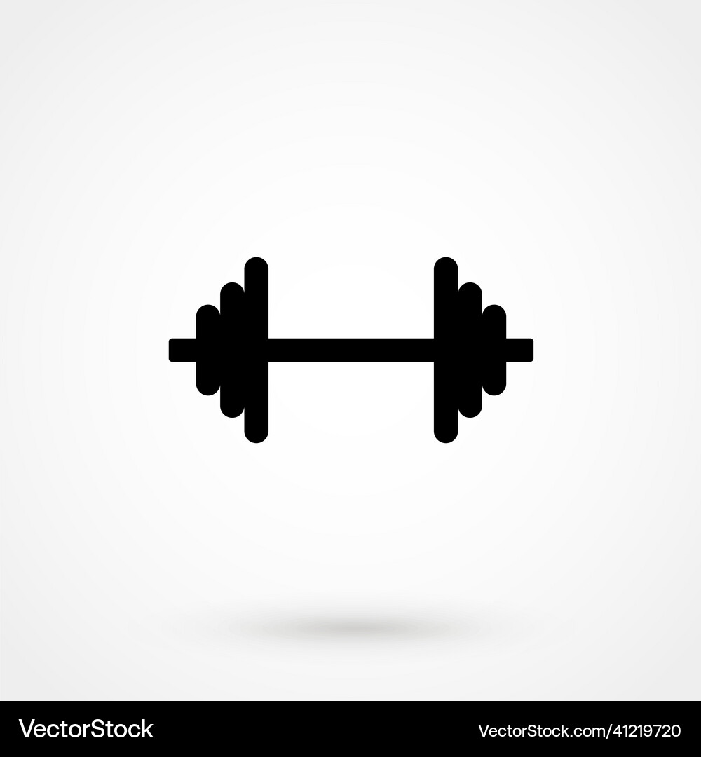 Dumbbell icon Royalty Free Vector Image - VectorStock