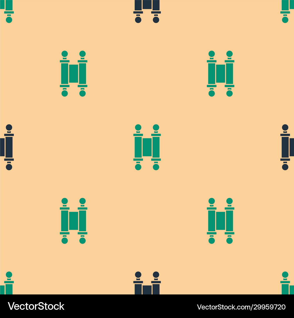 Green and black decree paper parchment scroll Vector Image