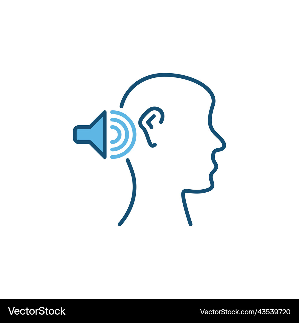 Noise pollution concept modern icon or sign Vector Image