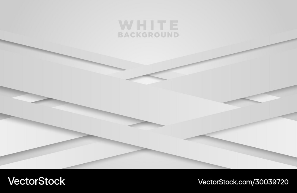 White paper cut background abstract papercut Vector Image