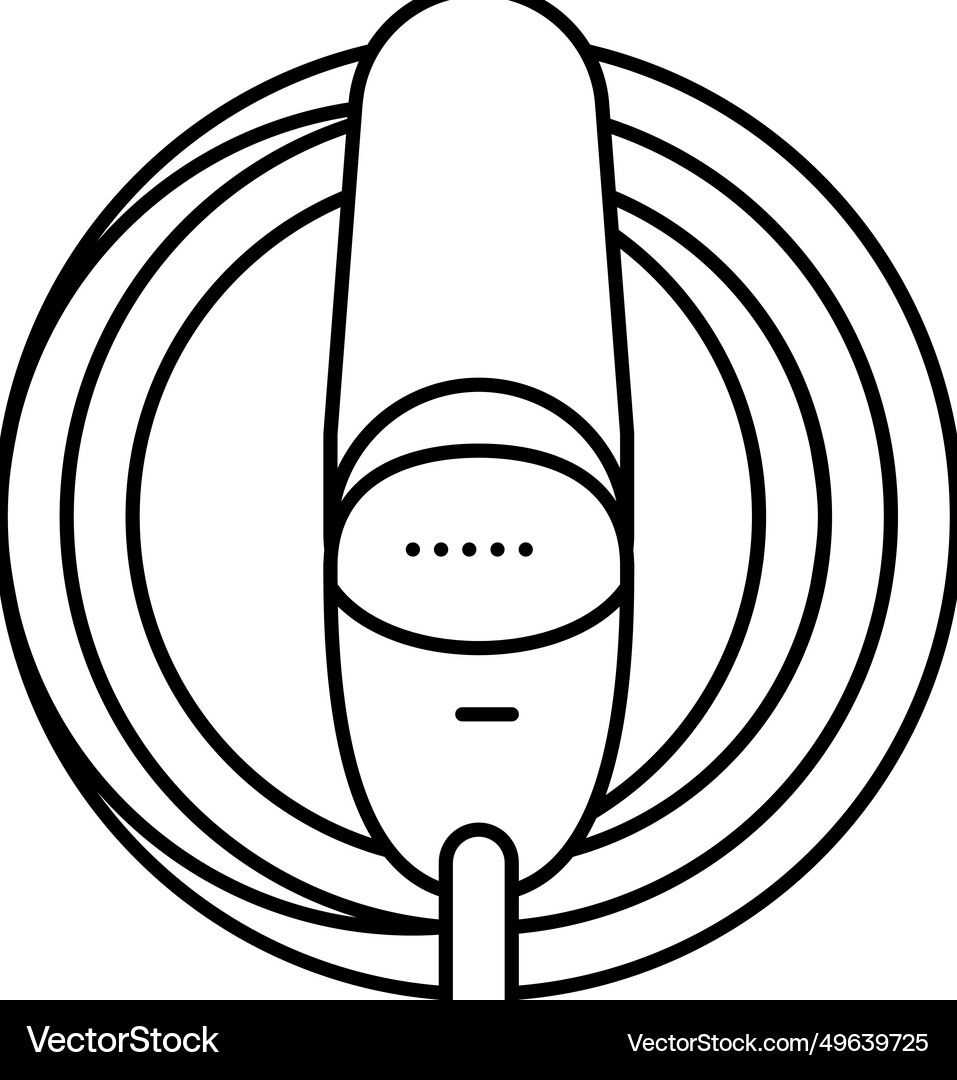 Charging cable organizer electric line icon Vector Image