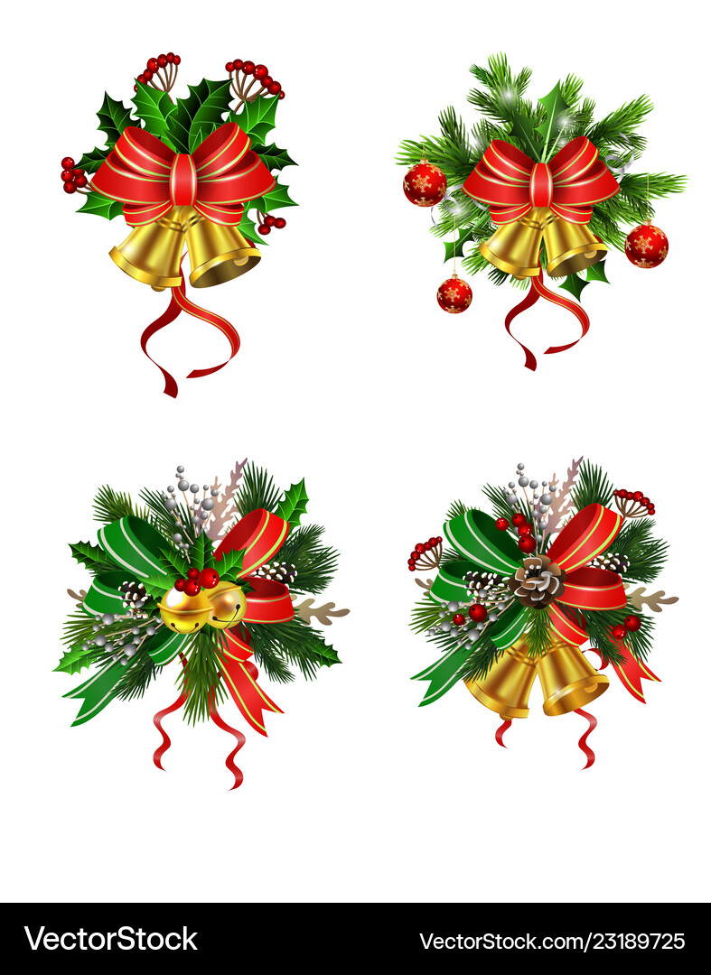Christmas festive decoration from tree Royalty Free Vector