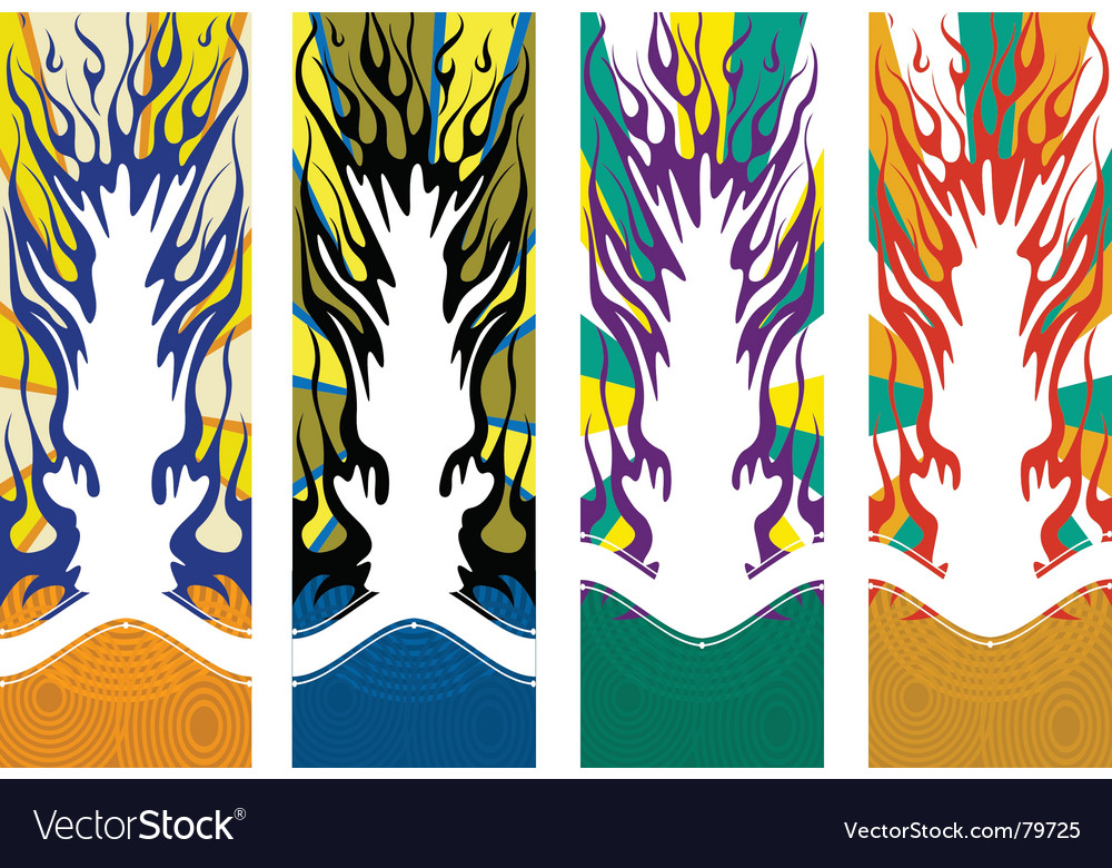Flames Royalty Free Vector Image - VectorStock
