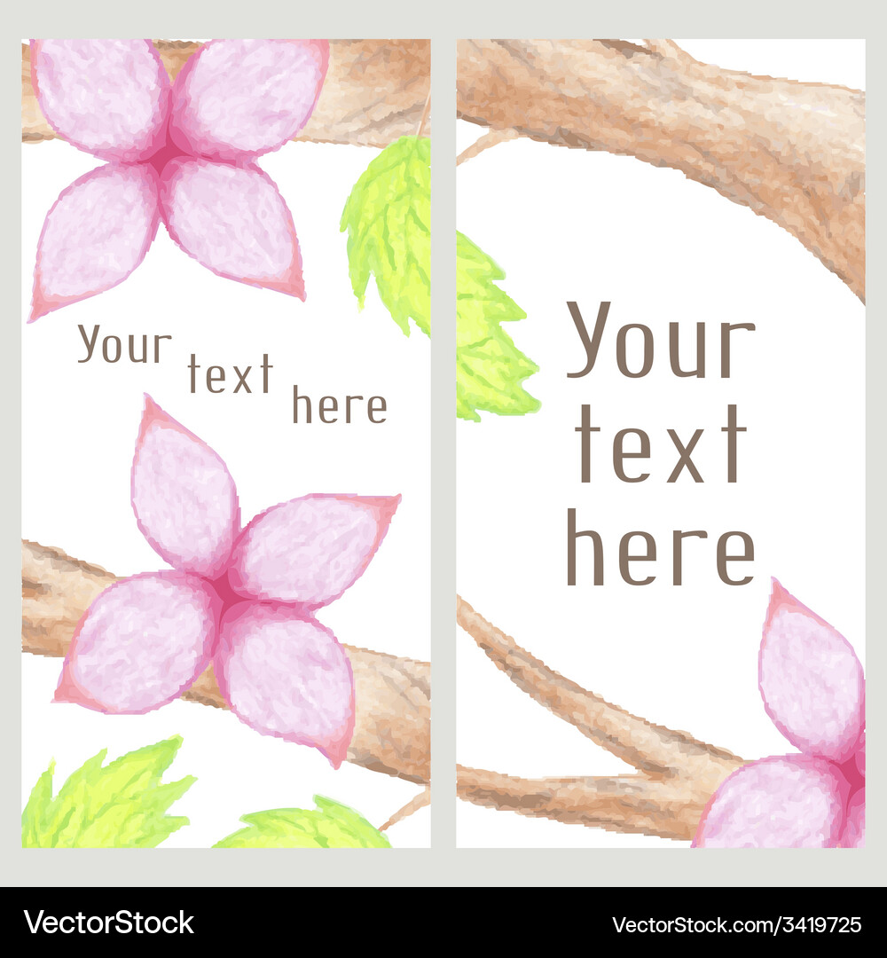 Hand-drawn watercolor event flyer Royalty Free Vector Image