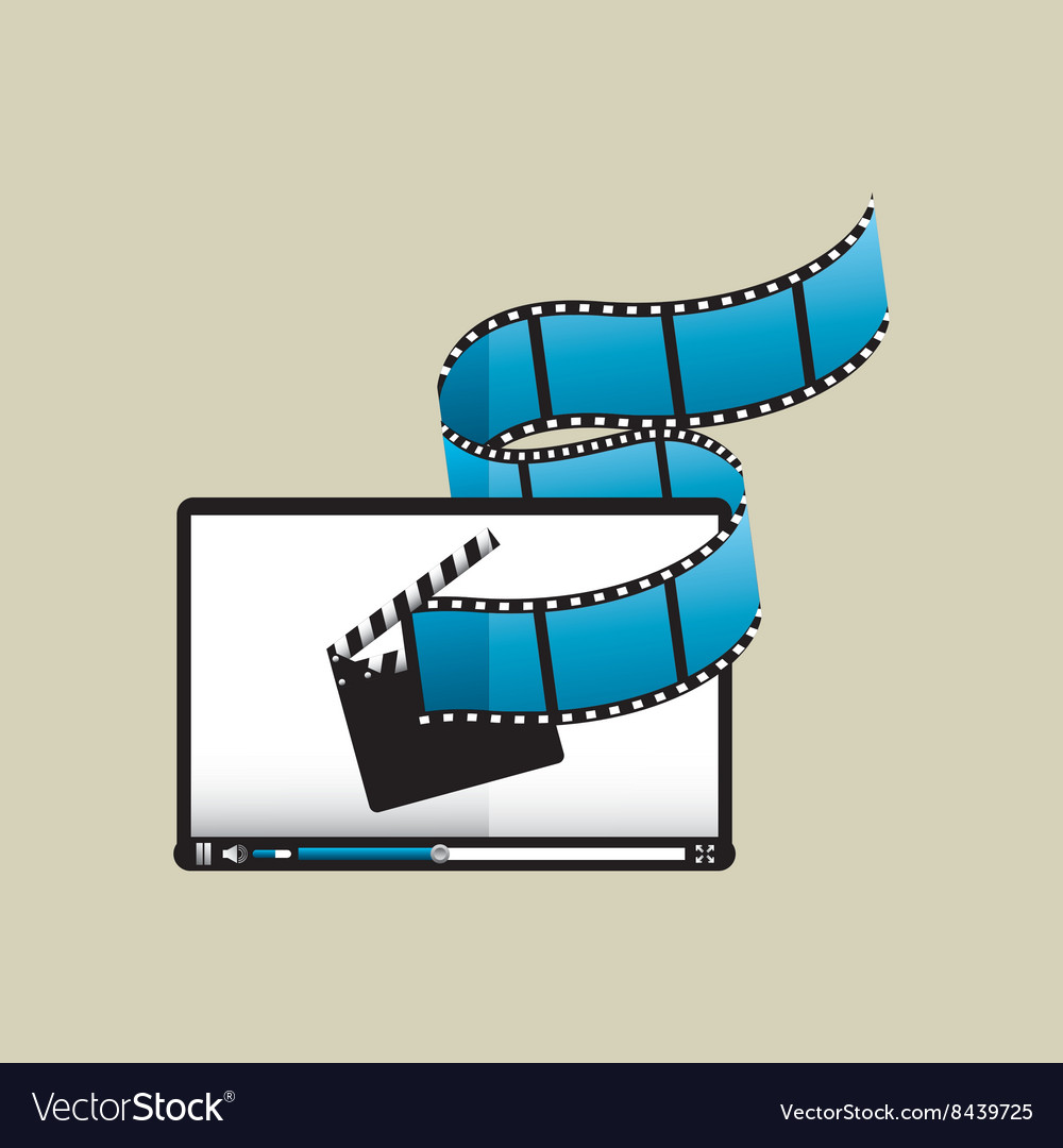 Media player interface design Royalty Free Vector Image