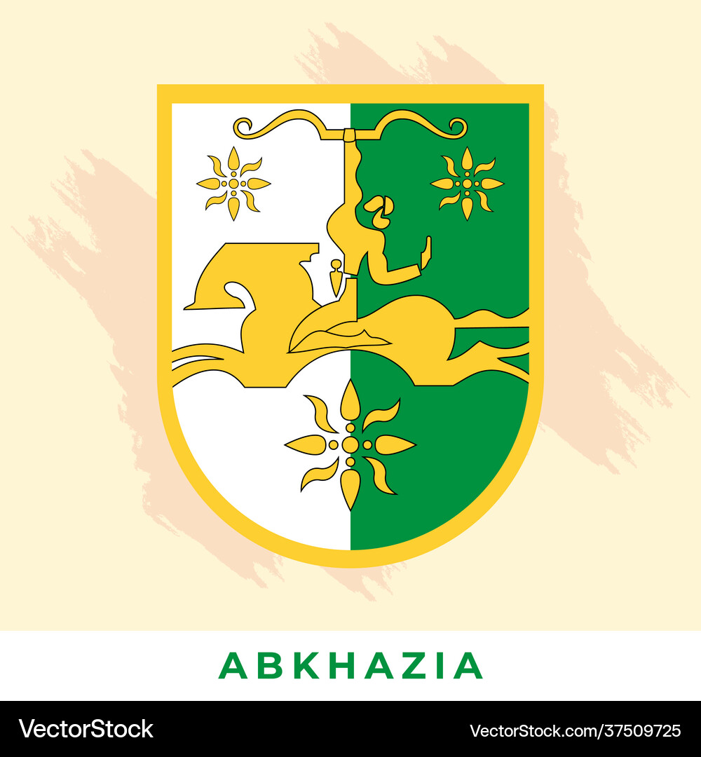 National emblem abkhazia Royalty Free Vector Image