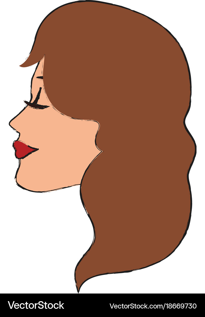 Beautiful woman face Royalty Free Vector Image
