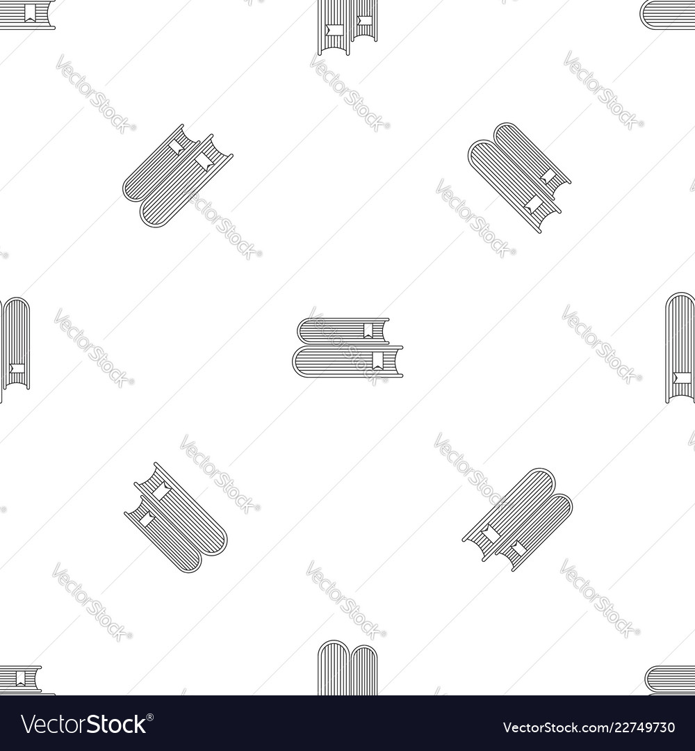 Book pattern seamless Royalty Free Vector Image