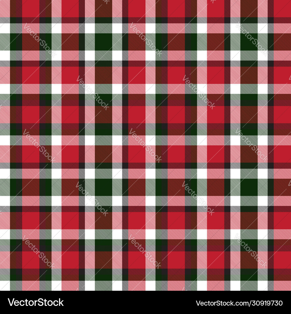Christmas plaid tartan checkered seamless pattern Vector Image