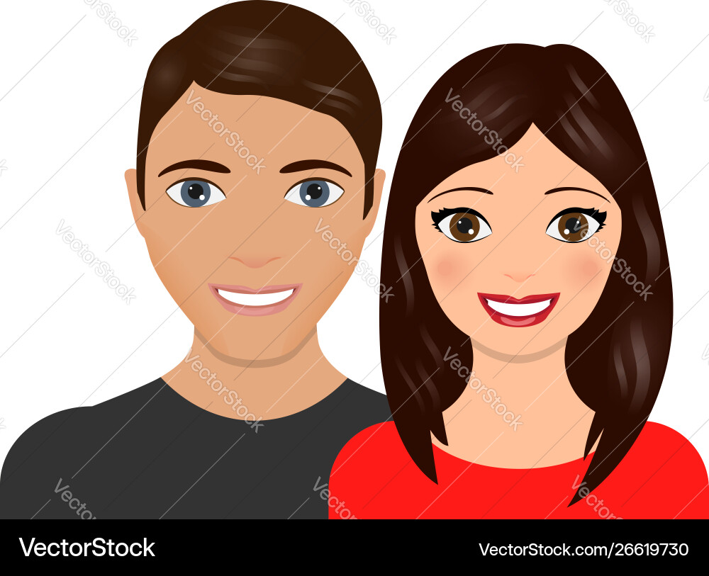 Couple in love Royalty Free Vector Image - VectorStock