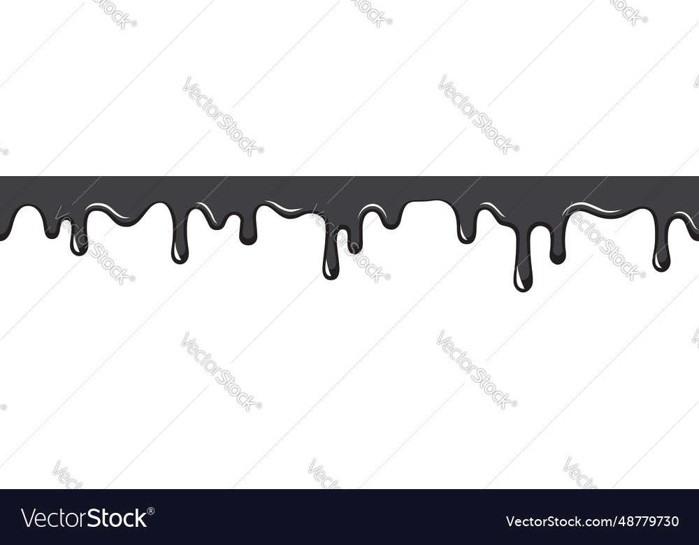 Dripping liquid seamless pattern Royalty Free Vector Image