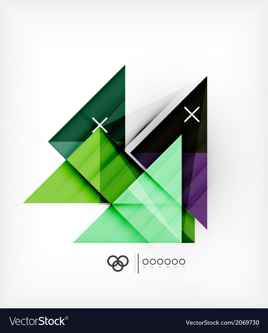 Geometric template for brochure booklet Royalty Free Vector