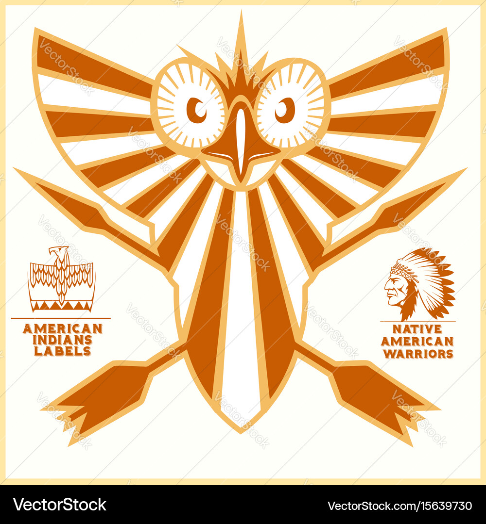 Native American Tribal Logos Royalty Free Vector Image