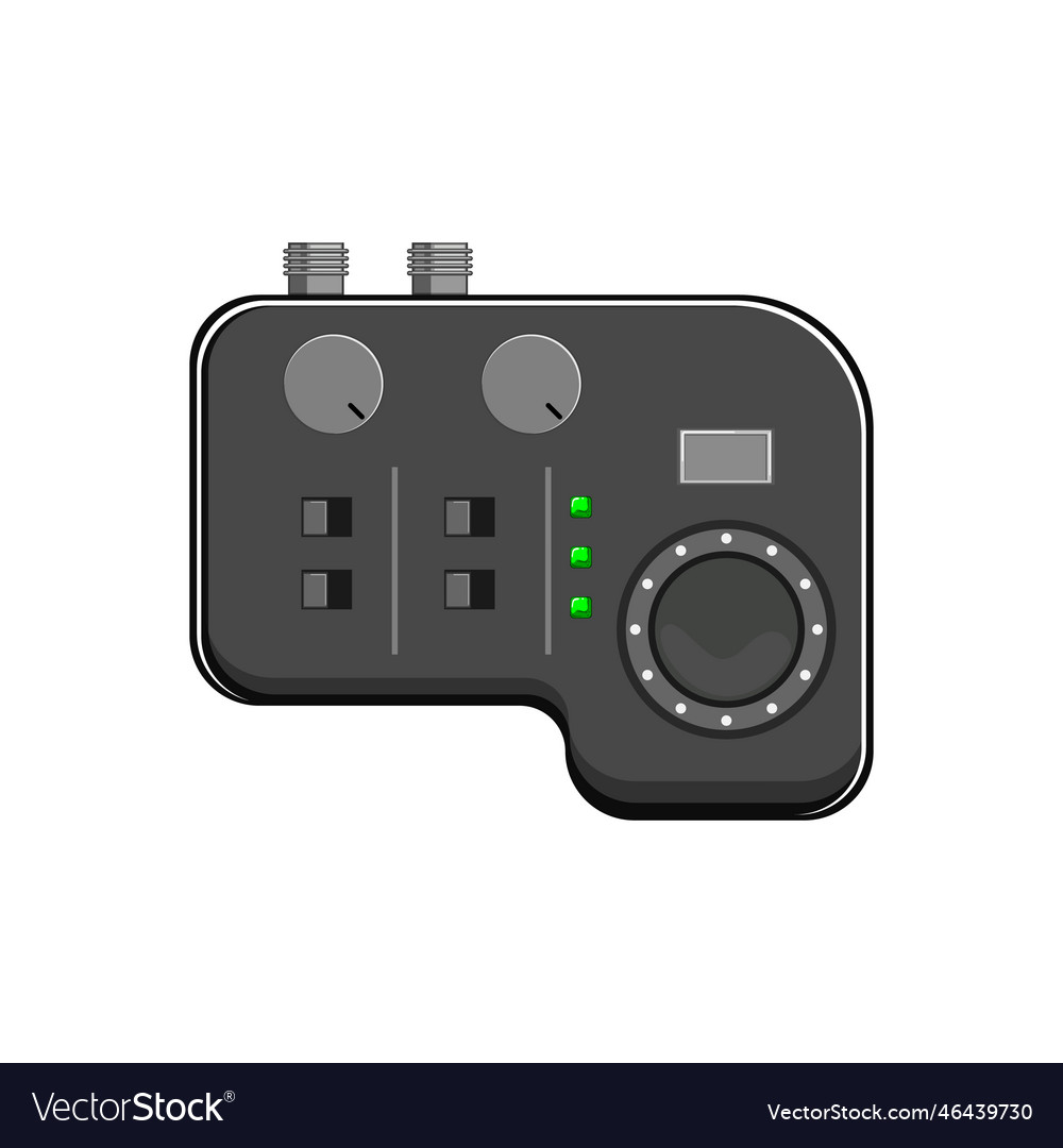 Technology audio interface cartoon Royalty Free Vector Image