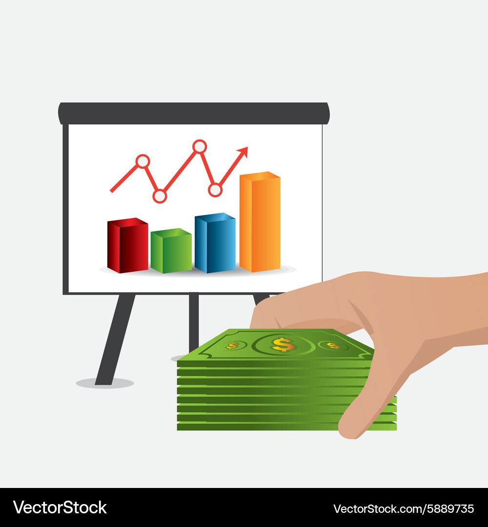 Business profit design Royalty Free Vector Image