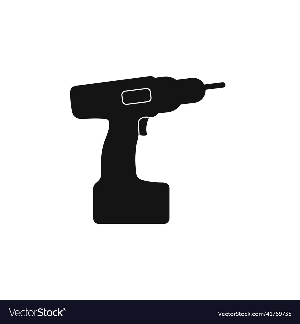 Drilling machine icon flat style eps Royalty Free Vector