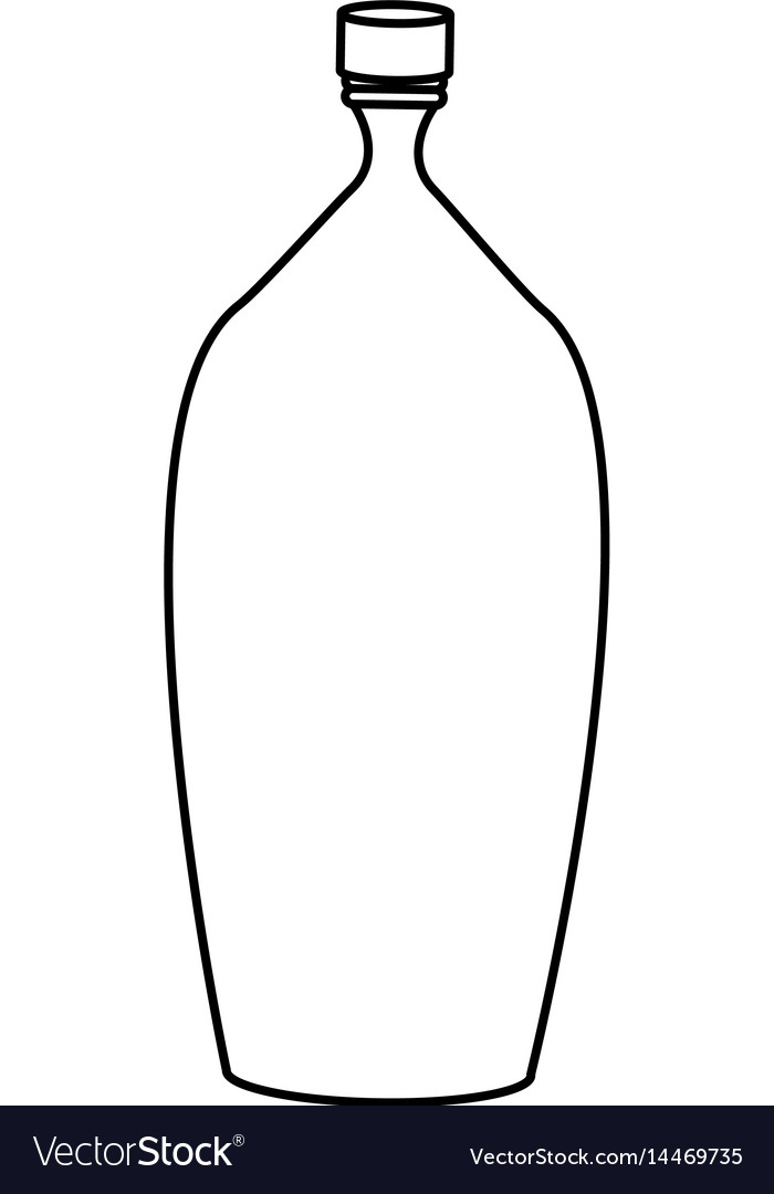 Empty plastic bottle Royalty Free Vector Image