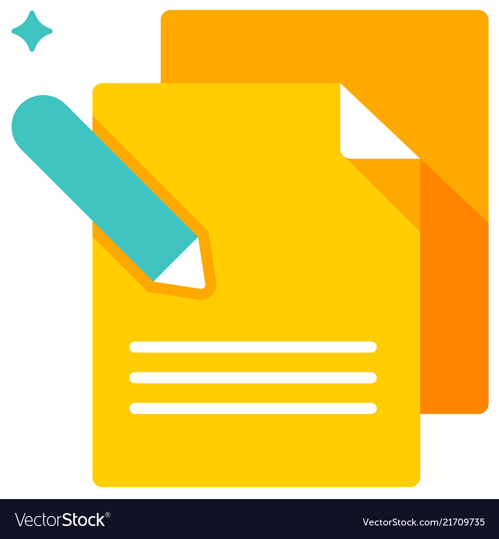 Taking note flat Royalty Free Vector Image - VectorStock