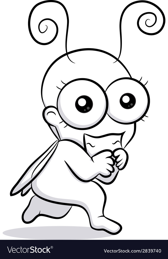 Funny bug Royalty Free Vector Image - VectorStock