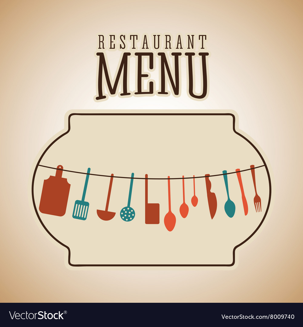 Menu restaurant design Royalty Free Vector Image