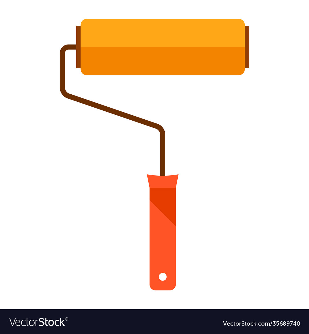 Paint roller Royalty Free Vector Image - VectorStock