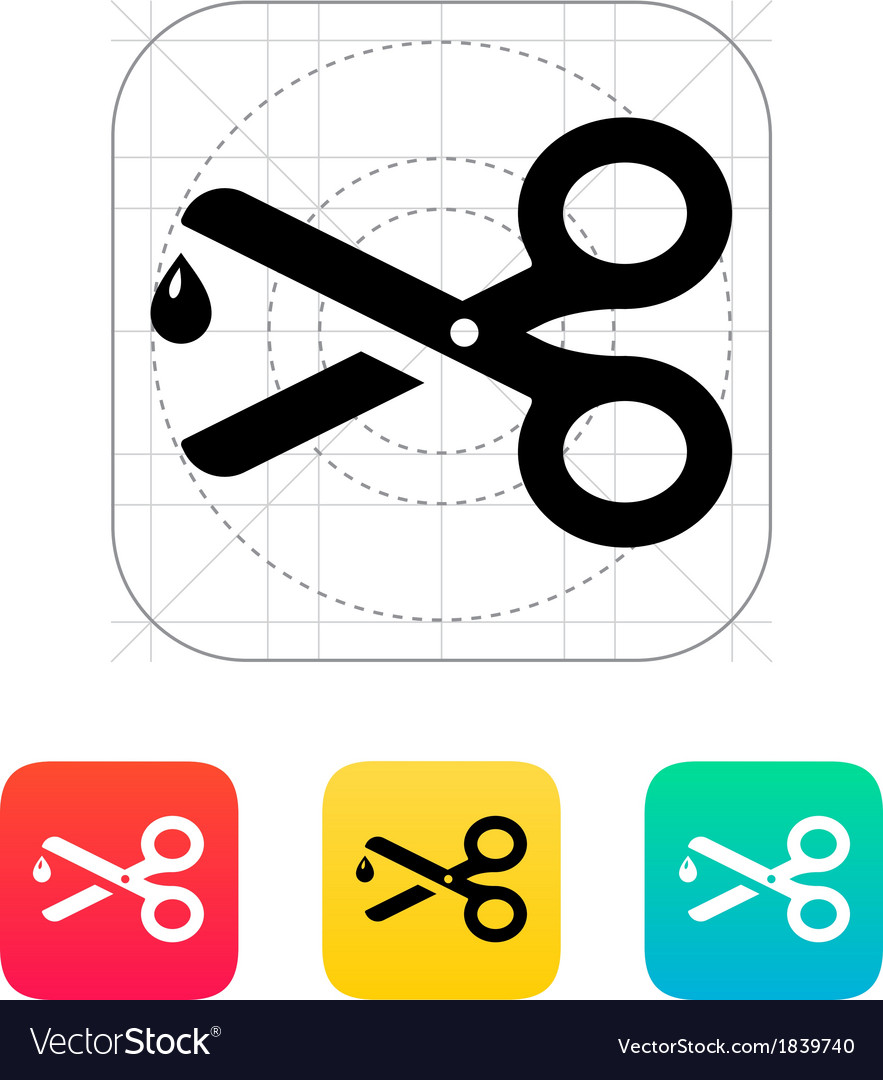 Sharp scissors icon Royalty Free Vector Image - VectorStock