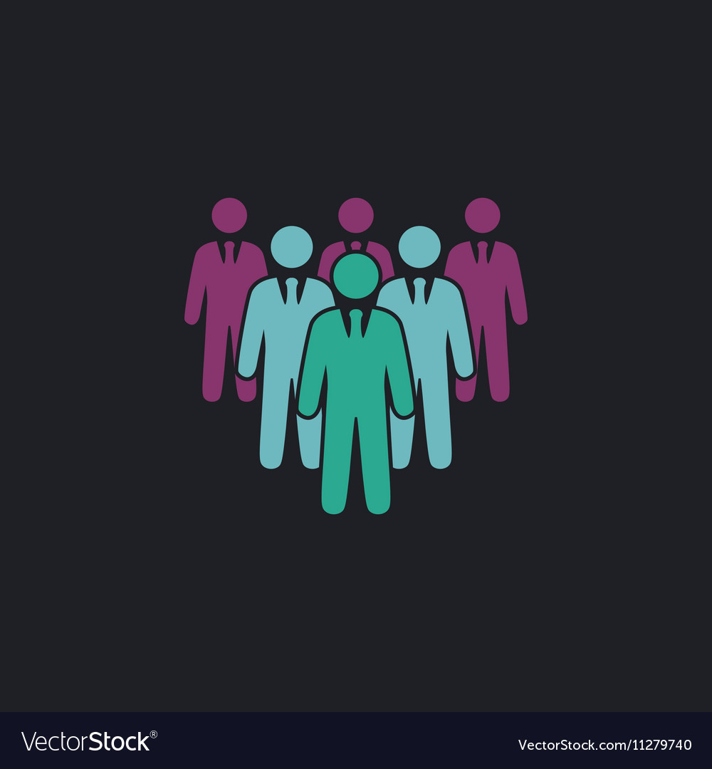 Team computer symbol Royalty Free Vector Image